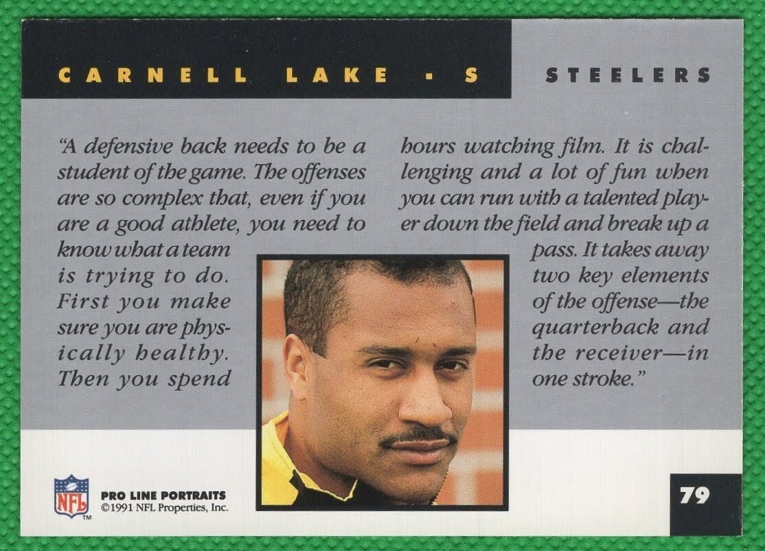 1991 Pro Line Portraits - #79 Carnell Lake for sale online | eBay