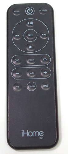 iHome Rz1 Black Remote Control for IPod Dock System Free Shipping | eBay