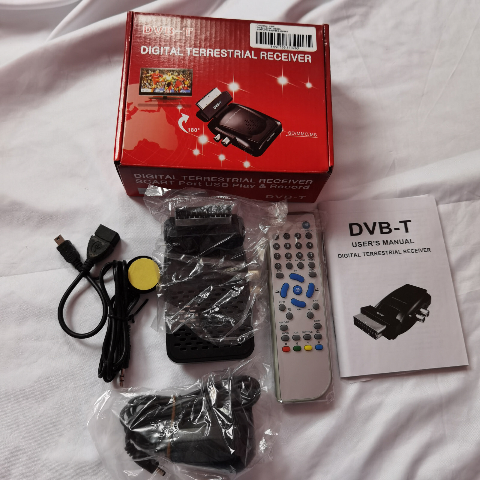 DIGITAL TERRESTRIAL RECEIVER DVBT SCART PORT USB PLAY & RECORD SAME DAY ...