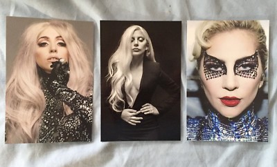 Lady GaGa 3 promo postcards Bad Romance A Star Is Born Shallow Just ...