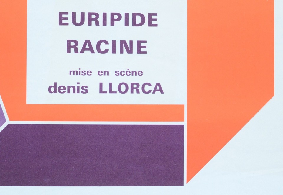PHEDRE EURIPIDE RACINE DENIS LLORCA POSTER THEATRE CARRE THORIGNY PARIS ...