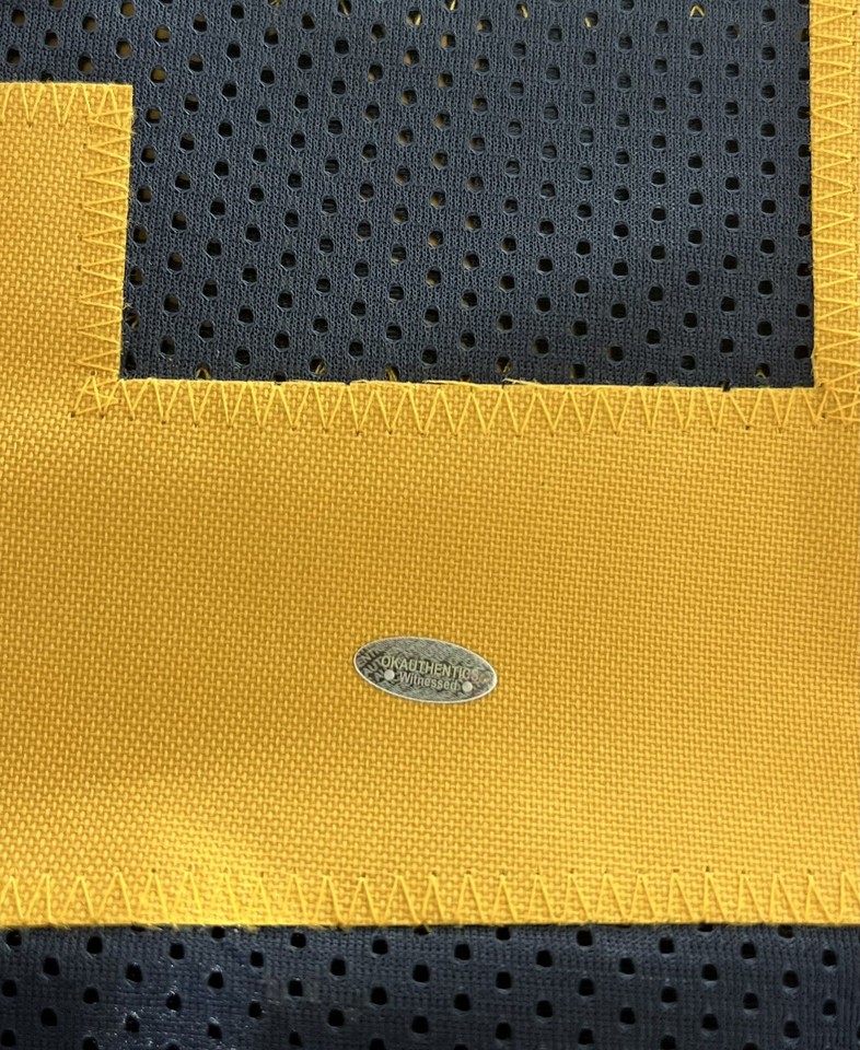 Mason Graham Signed Jersey OKAuthentics Witnessed Sticker Michigan ...