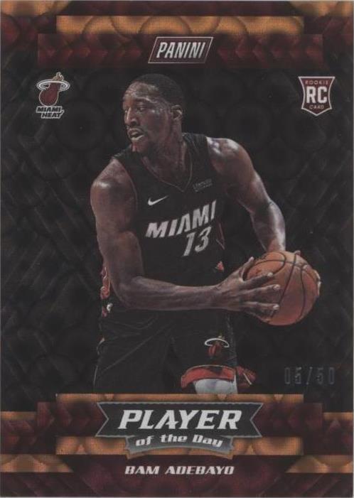 2017-18 Panini Player of the Day - Rookies Bam Adebayo #R9 Holo /50 (RC ...