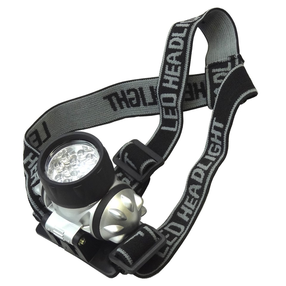 12 LED Headlamp with Adjustable Strap & Light Ultra Super Bright Water ...