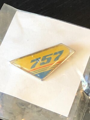 Vintage Collectible 757 Airplane Metal Color Pinback Lapel Pin Hat Pin ...
