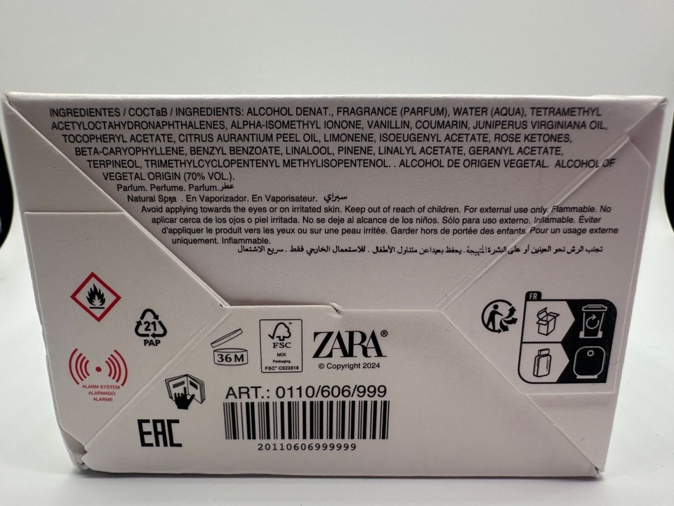 Zara Red Zara Temptation & Sandalwood Extrait De Parfum EDP 1.69 oz New ...