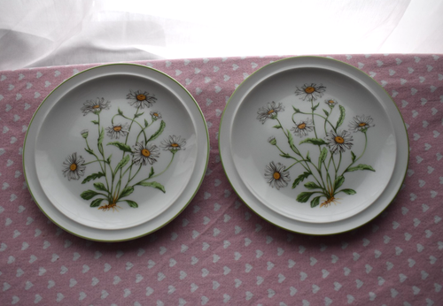 Vintage 50’s Royal Domino Wild Daisy Salad Plate Genuine Porcelain ...