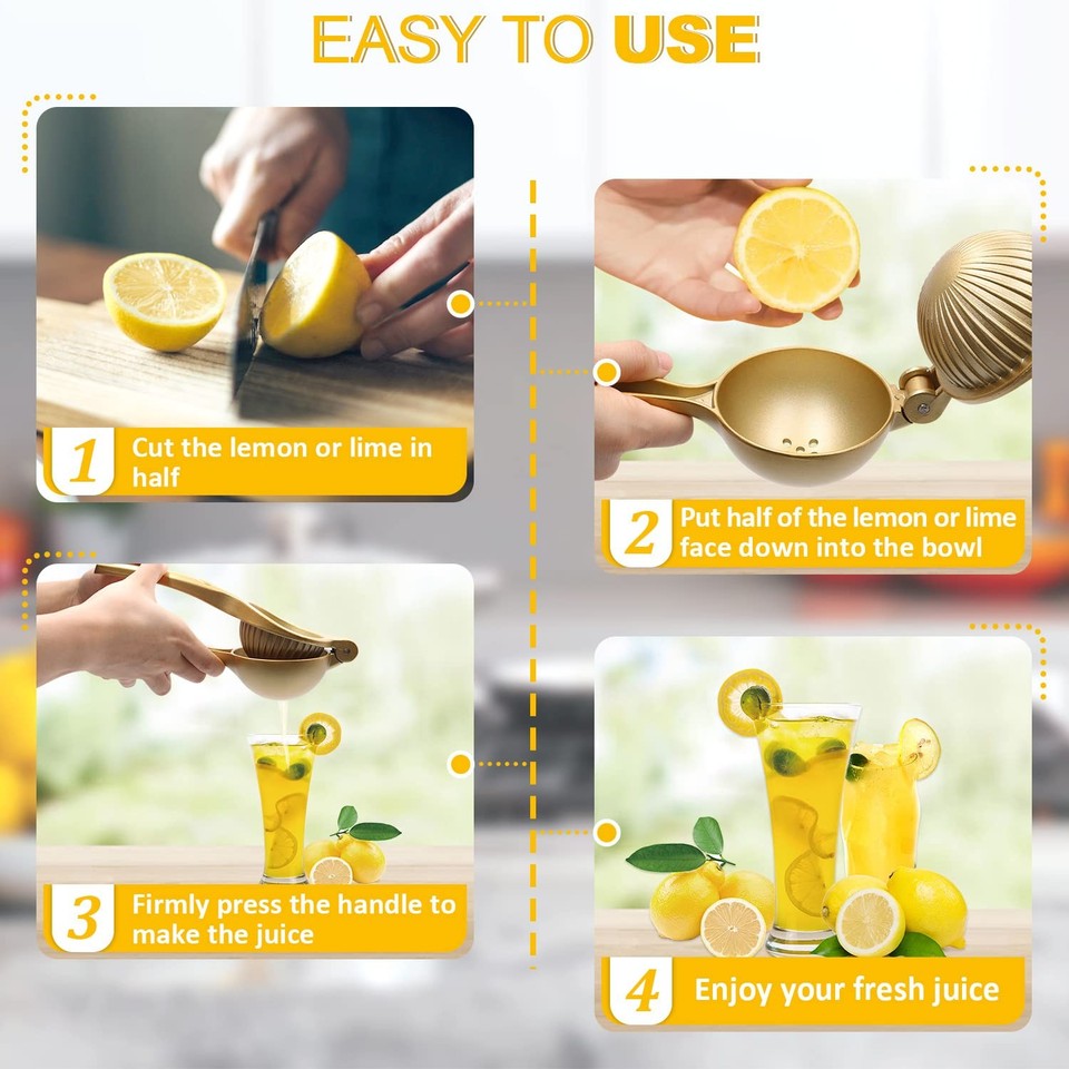 Lemon Squeezer, Large Citrus Juicer and Lemon Juicer Hand Press Heavy ...