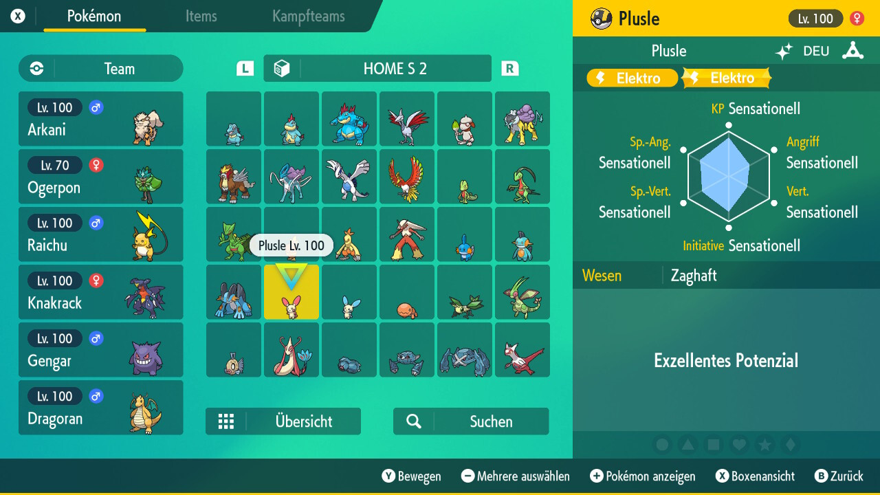 Shiny Plusle 6IV | Pokemon Karmesin / Purpur / Scarlet / Violet ...