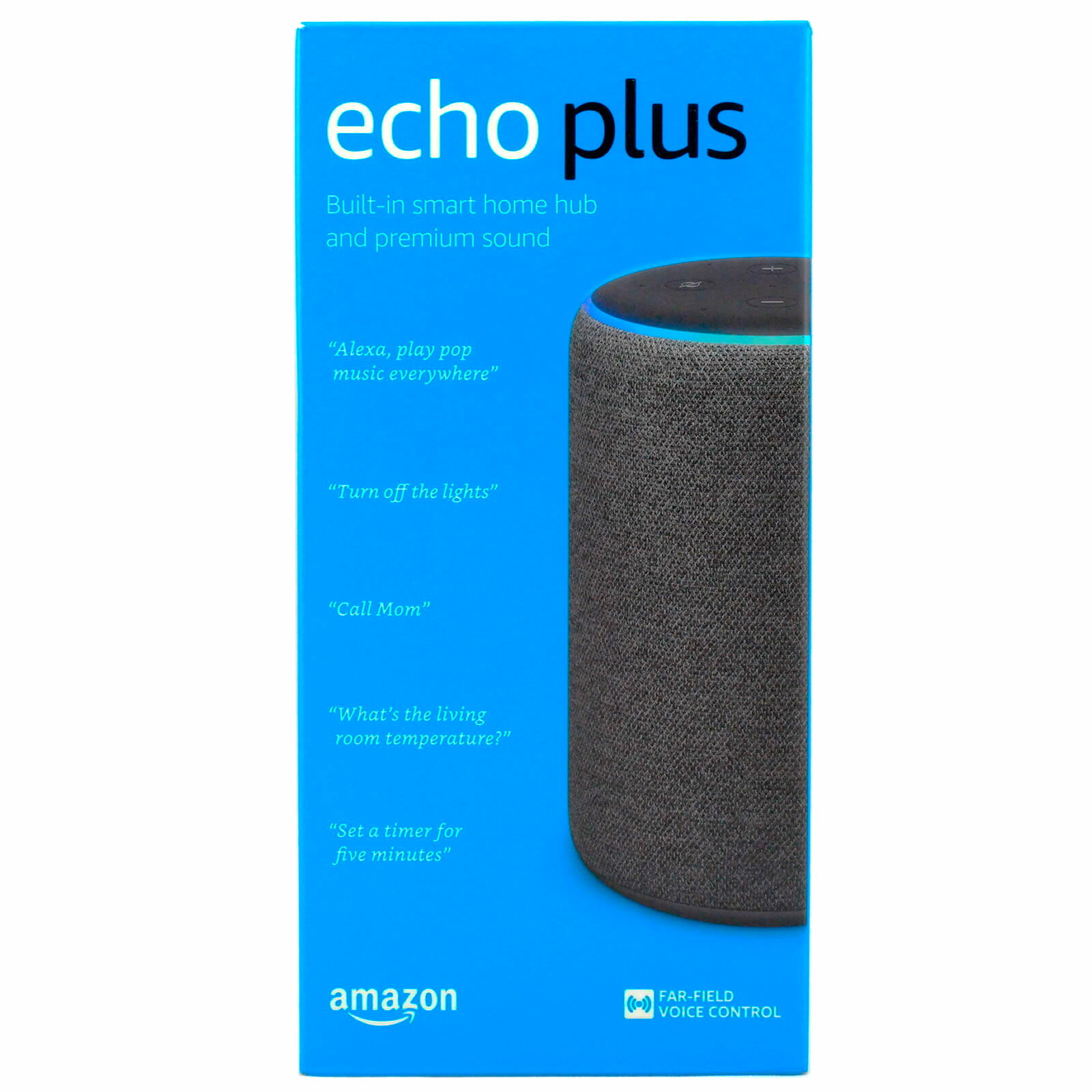 NEW Sealed Amazon Echo Plus (2nd Gen) Smart Speaker Premium Sound, Charcoal