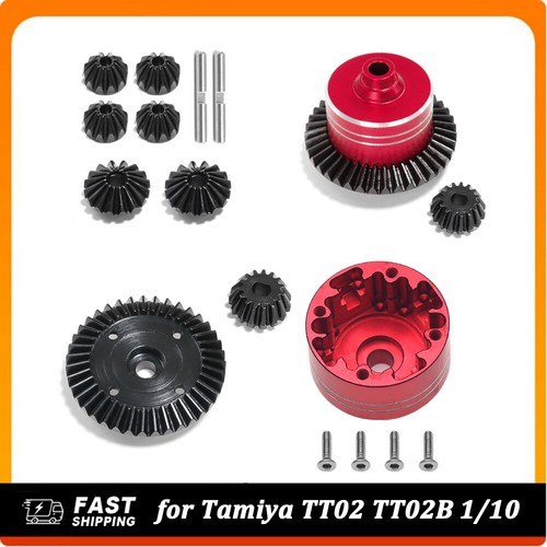 Metal Differential Case with Gear Set for Tamiya TT02 TT02B 1/10 ...