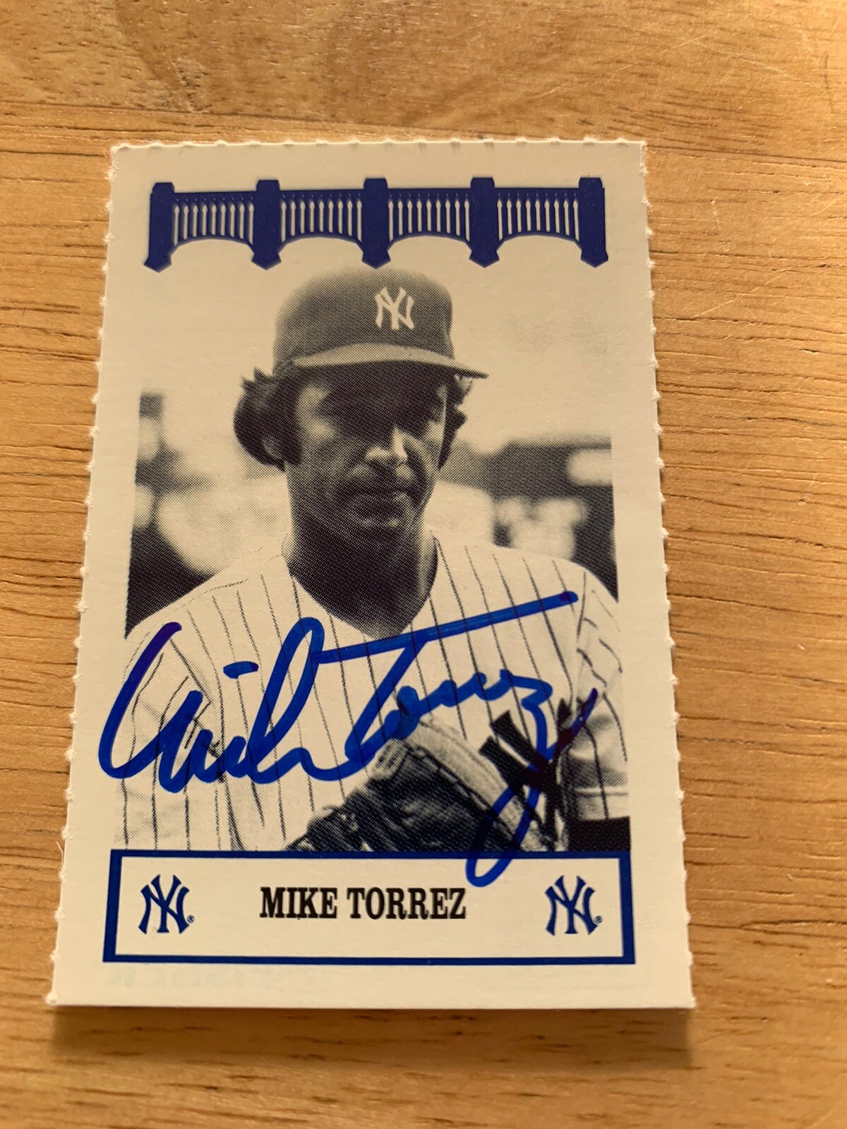 MIKE TORREZ SIGNED 1992 NEW YORK YANKEES 1970’S WIZ SGA PROMO BASEBALL ...