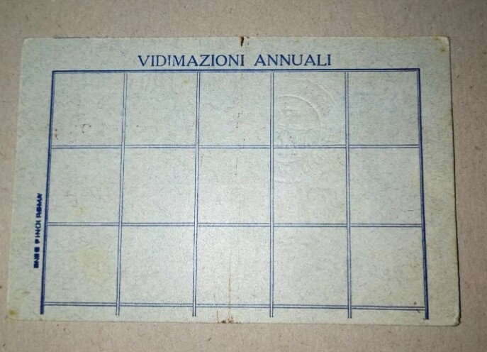 Tessera federazione nazionale ginnastica postcard PNF DUCE FASCISMO ...