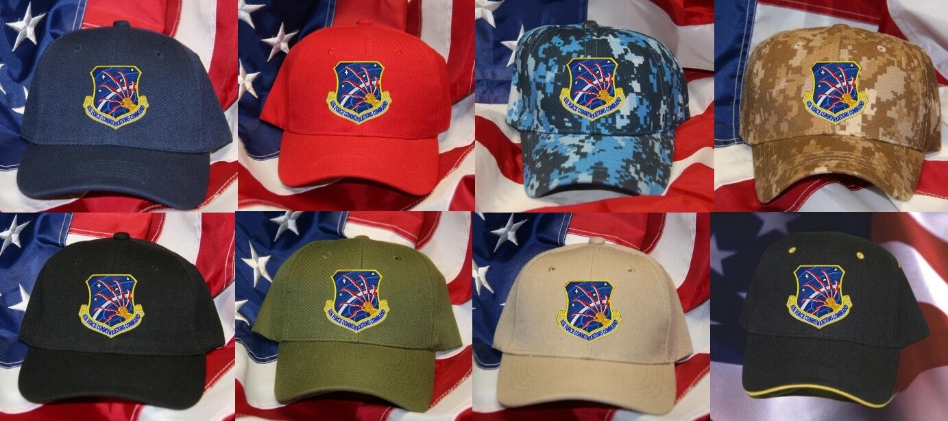 U.S. AIR FORCE COMMUNICATION COMMAND HAT PATCH CAP VETERAN GIFT PIN UP WOW | eBay