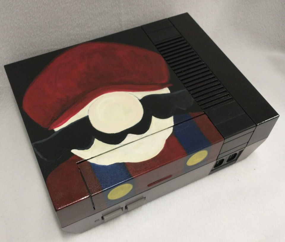 Original Nintendo NES System Console - Custom Hand Painted - TESTED | eBay