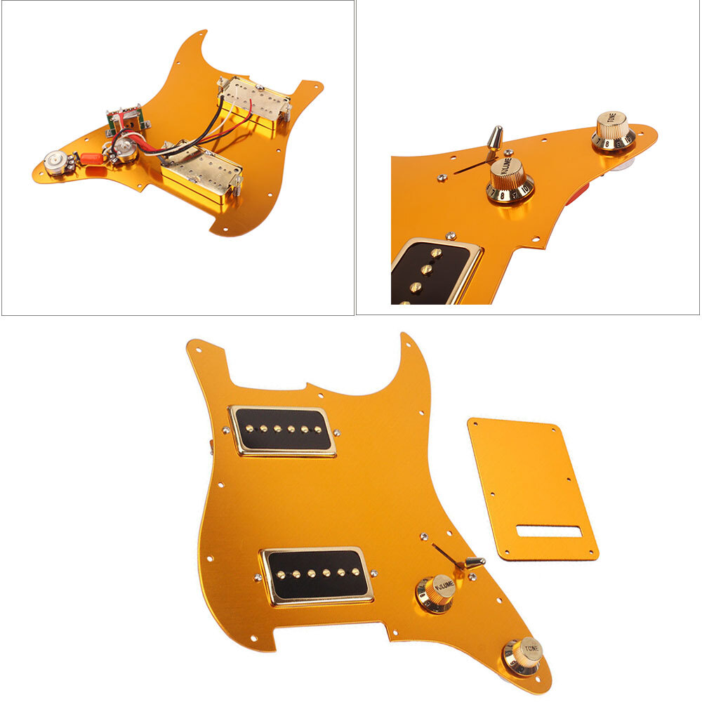 HH Loaded Prewired Pickguard Humbucker Alnico V P90 Pickup Capacitor ...