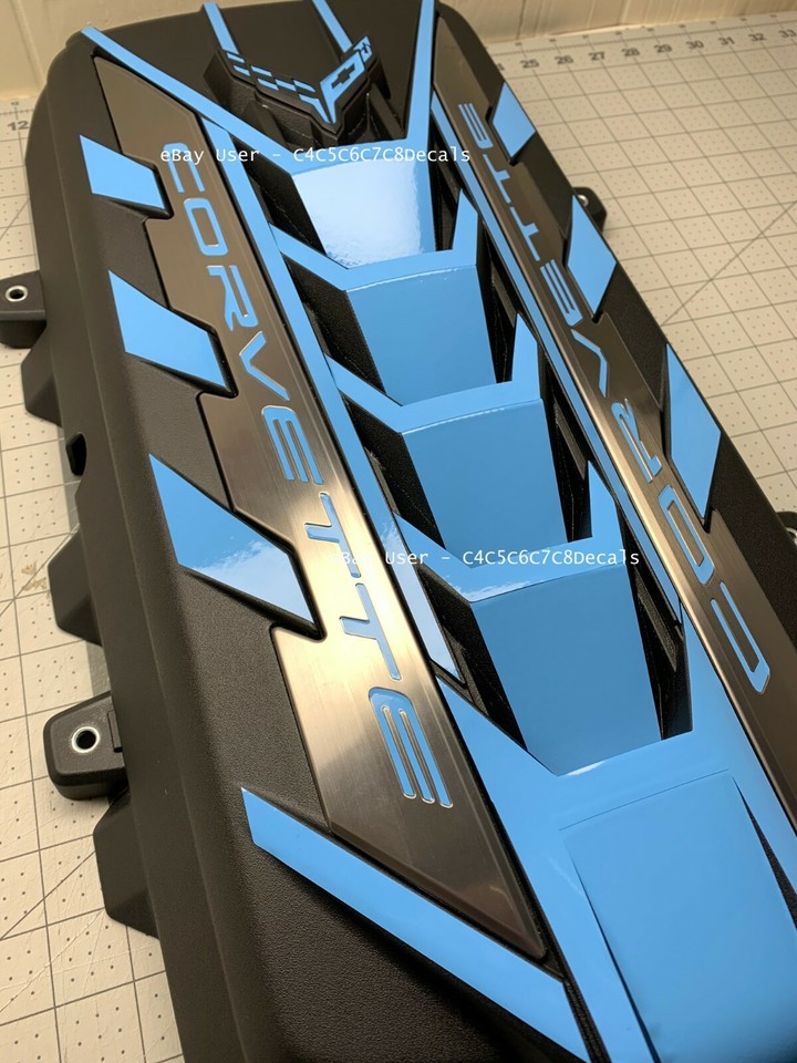 FITS Chevy Corvette StingRay C8 Engine Cover Decal 20 21 22 23 24 LOTS ...