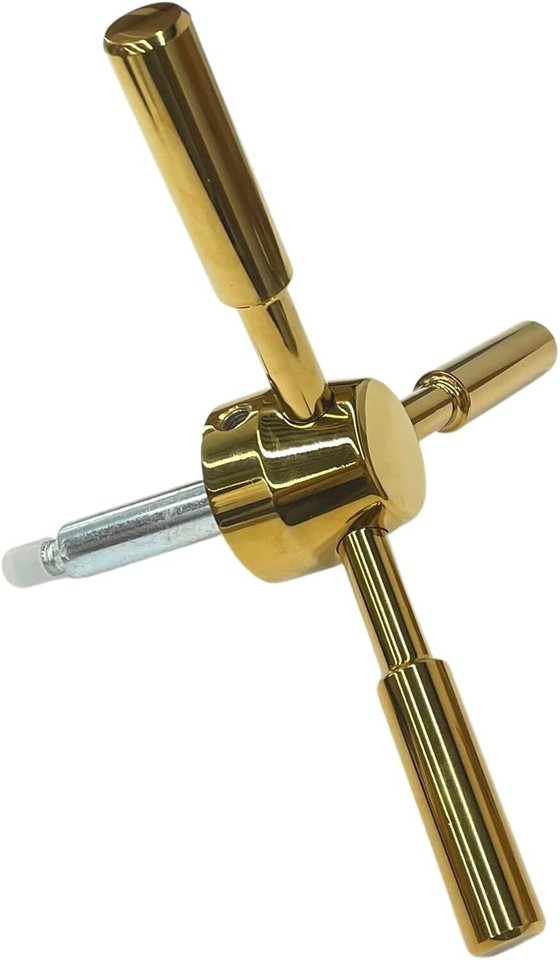 3 Spoke Safe Handle Replacement Gold Finish Heavy-Duty Handle For Gun ...