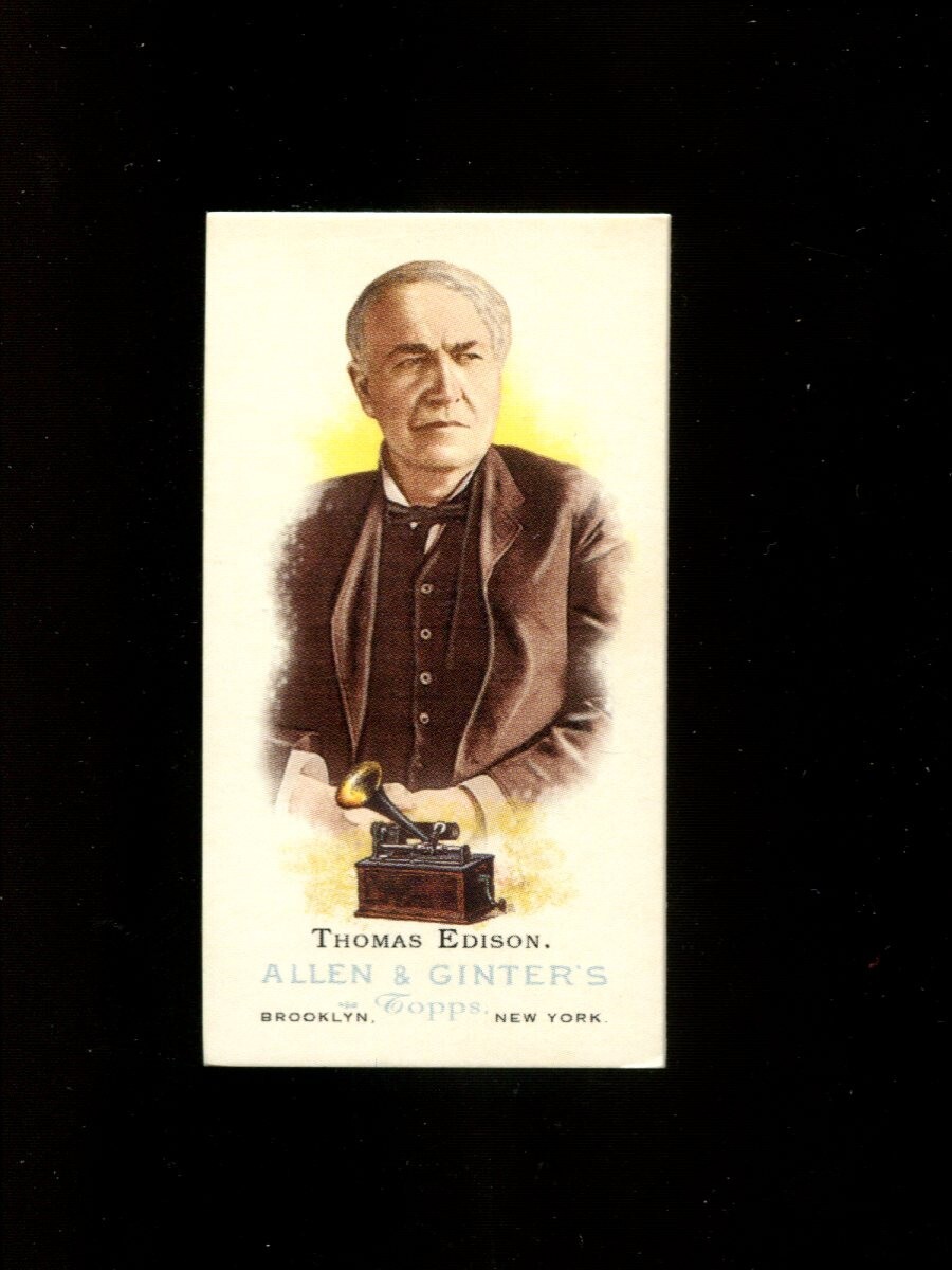 2006 Topps Allen & Ginter's Mini #337 Thomas Edison ⚾ | eBay