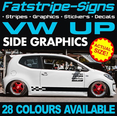 to fit VW UP GRAPHICS STICKERS STRIPES DECALS VOLKSWAGEN V DUB 1.0 GTI ...