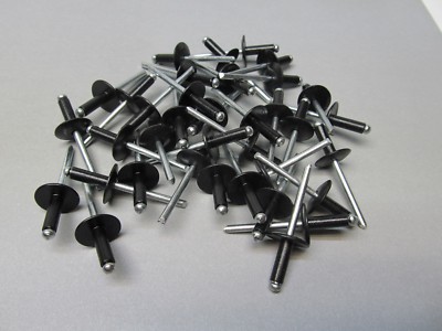 FITS Yamaha Snowmobile Black RIVETS 50pcs LARGE HEAD 3/16 new!! | eBay