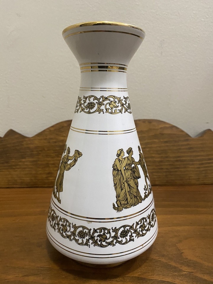 Vintage Dakas Rhodos Handmade 24K Gold Vase 7.5" Tall | eBay