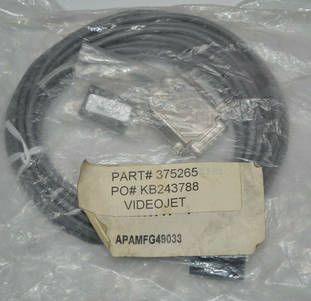 NEW Videojet Sensor & Cable Assembly Part# 375265 375557 APAMFG49033 ...