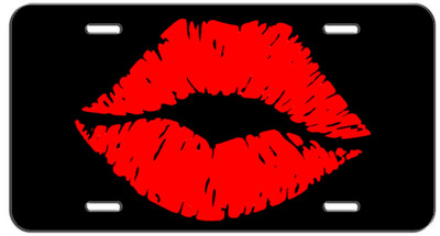CUSTOM LICENSE PLATE RED LIPS AUTO TAG | eBay