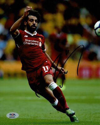 Mo Salah Signed 10X8 Photo Liverpool F.C. AN53421 PSA COA (1120) | eBay