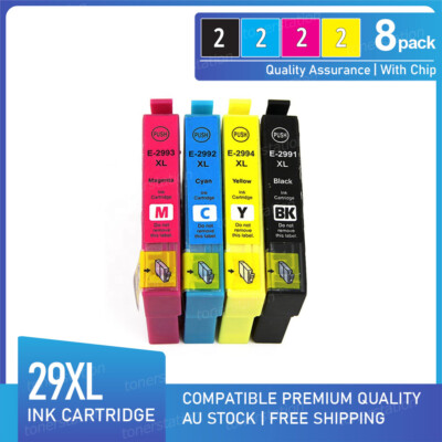 8x Non-OEM E29 XL ink cartridges for Epson Expression HOME XP-235 XP ...