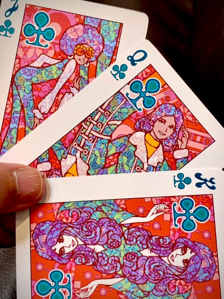Bicycle Funky Flowers Playing Cards Deck designed by Yasuyuki Honne ...