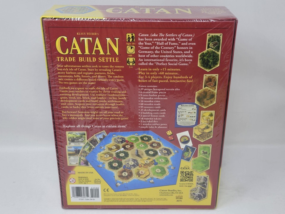 The Settlers of Catan Base Game, Catan Studio, 2016 - Made in USA - NEW ...