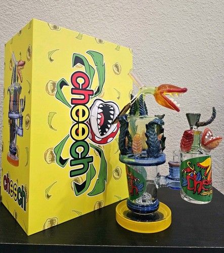 CHEECH GLASS 12" UNIQUE VENUS MONSTER PLANT WATER PIPE HOOKAH/ BONG W ...