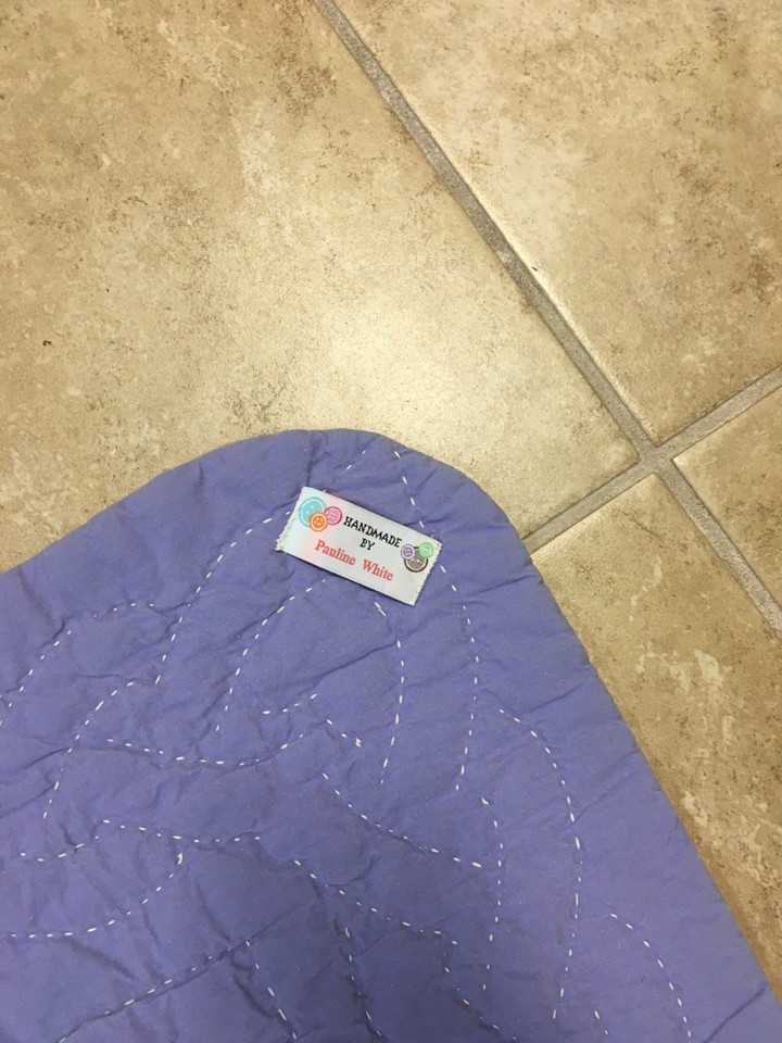 Vintage Patchwork Quilt Multicolor Handmade Machine Sewn 56" x 62" | eBay Australia