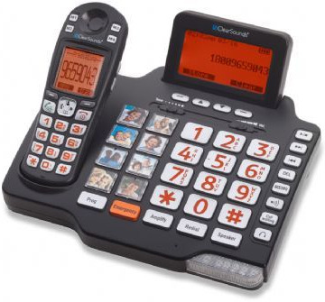 CLEAR SOUNDS A1600 Four Handsets Single Line Cordless Phone ...