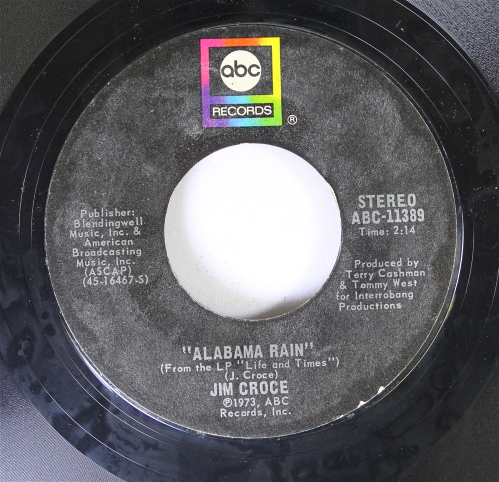 Rock 45 Jim Croce - I Got A Name / Alabama Rain On Abc Records | eBay
