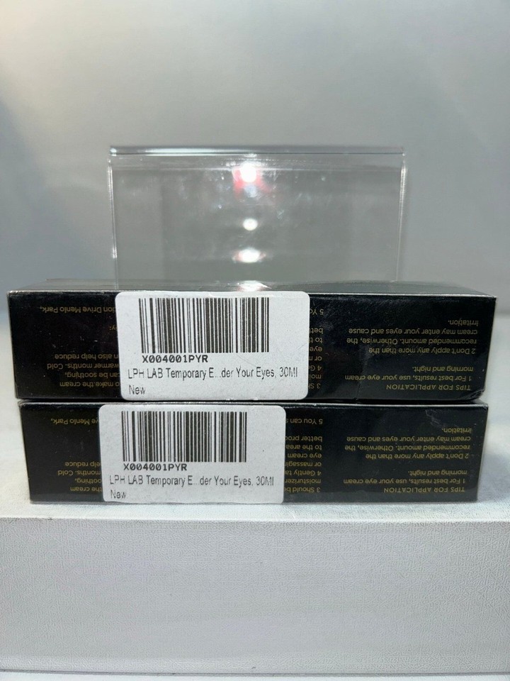 2 Sealed LPH Lab Temporary Eye Cream Tightener, 0.5 Fl Oz Each ...