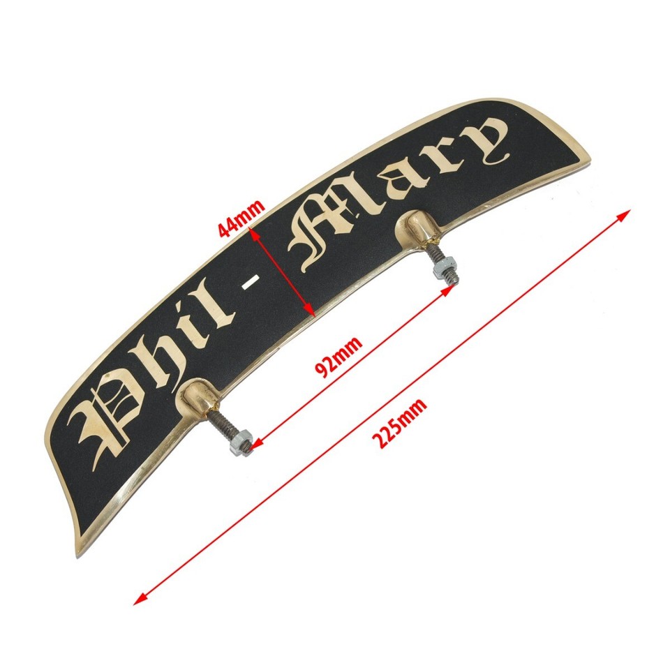 Customized Front Mudguard License Number Plate Motorcycle Universal Fit ...