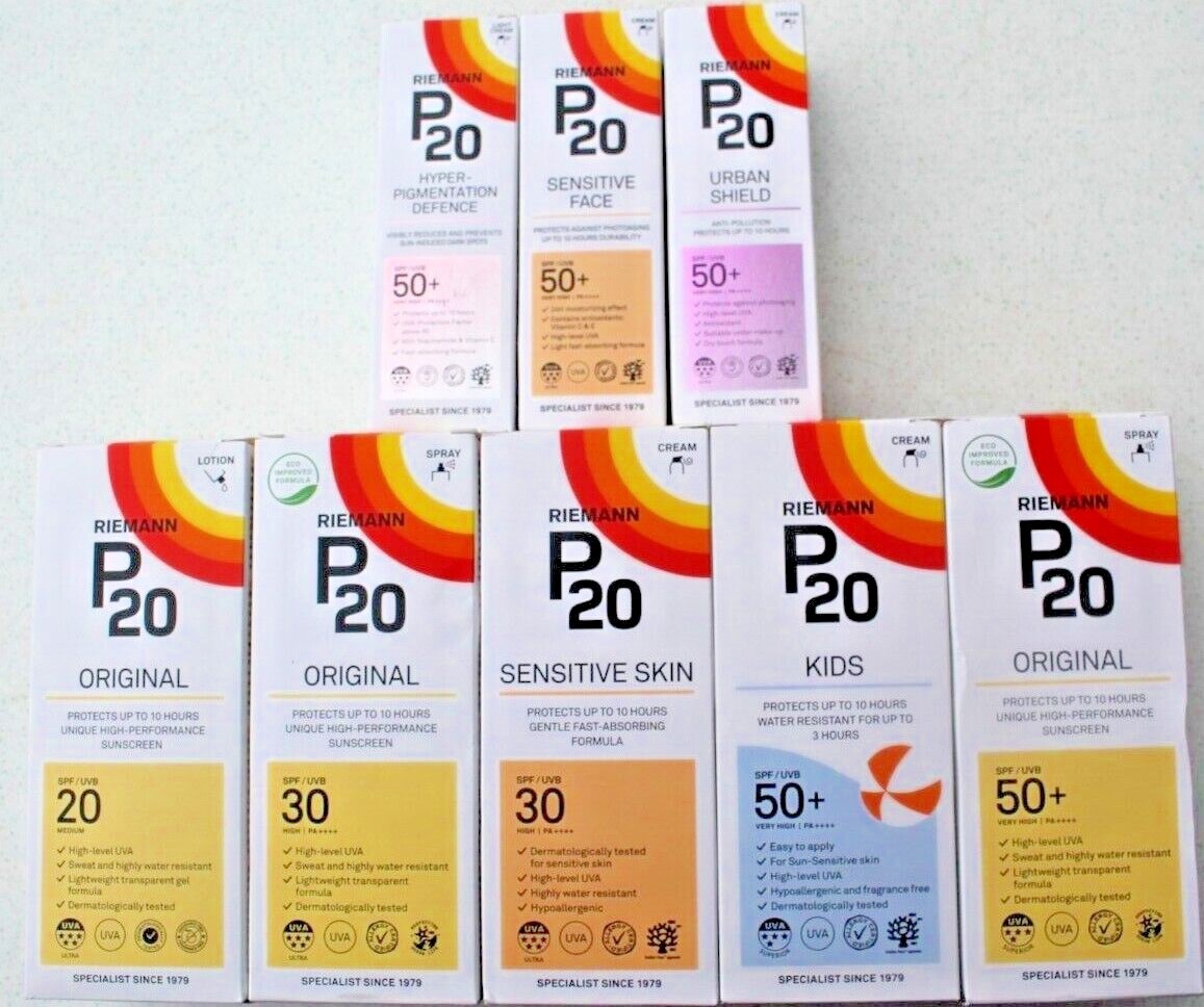 RIEMANN P20 SUN LOTION SPF20 SPF30 SPF50 ORIGINAL KIDS OR SENSITIVE ...