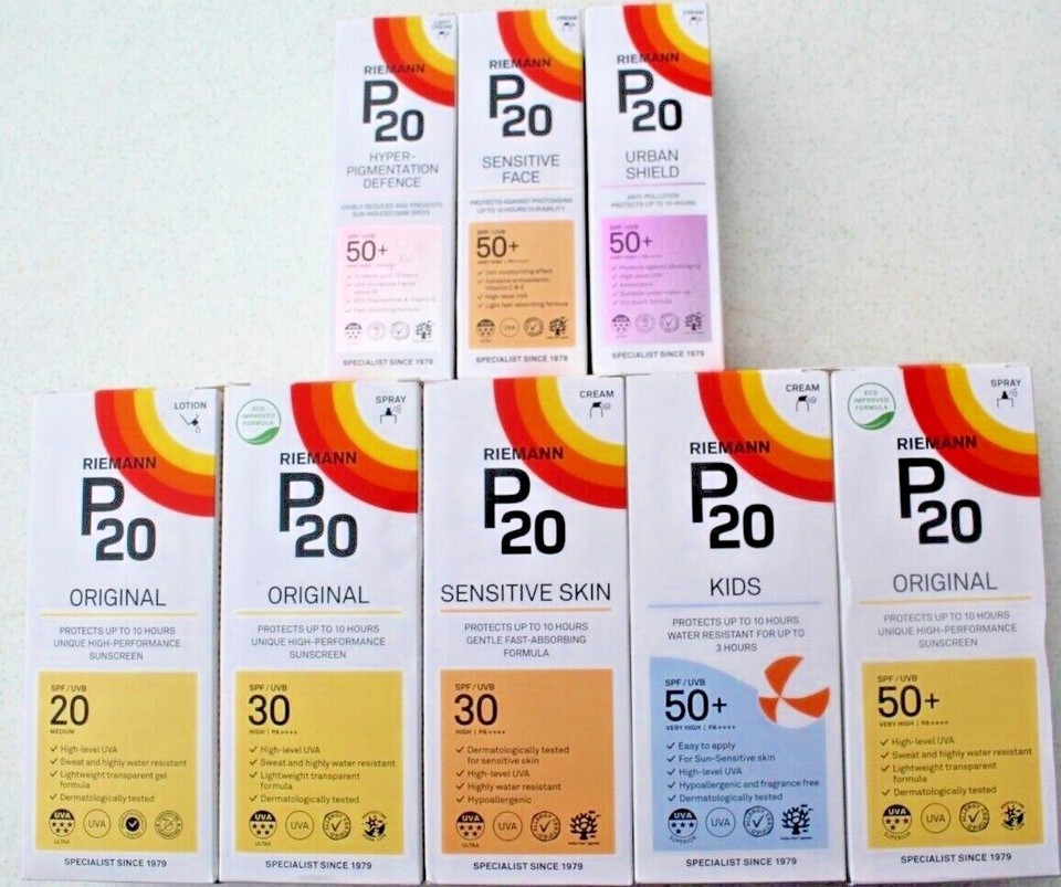 RIEMANN P20 SUN LOTION SPF20 SPF30 SPF50 ORIGINAL KIDS OR SENSITIVE ...