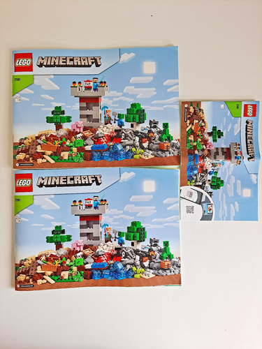 Lego Minecraft 2020 Set 21161 Instruction Booklets Only (No Bricks ...