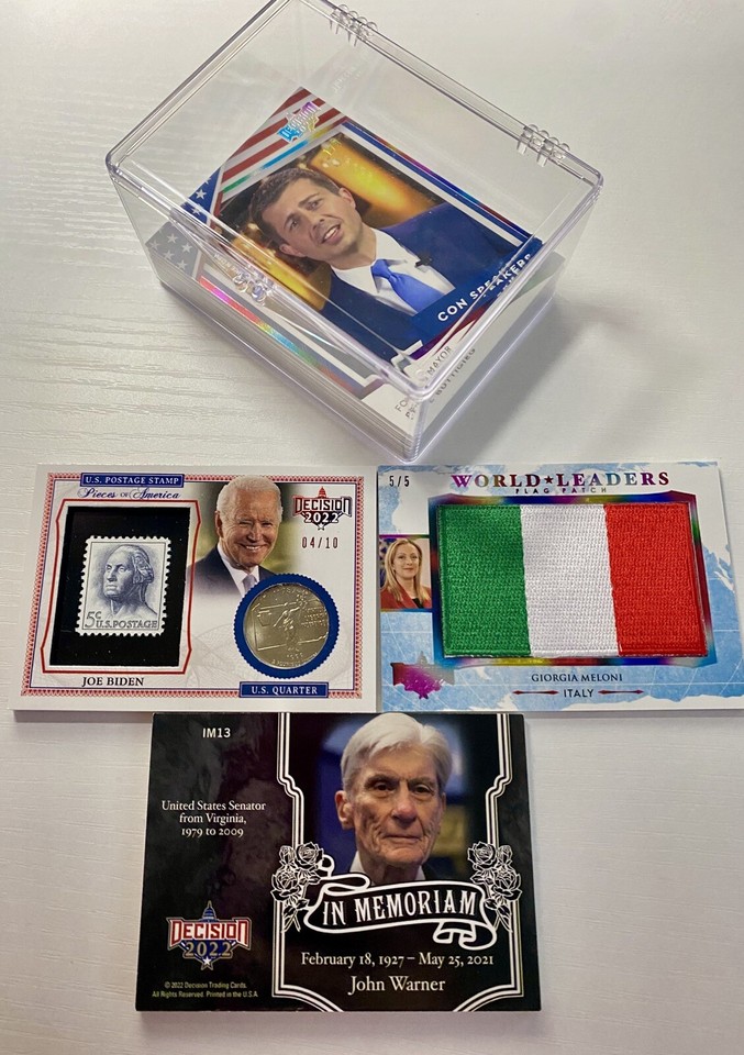 2024 Decision Political Trading Cards Rare Rainbow Foil Version Open ...