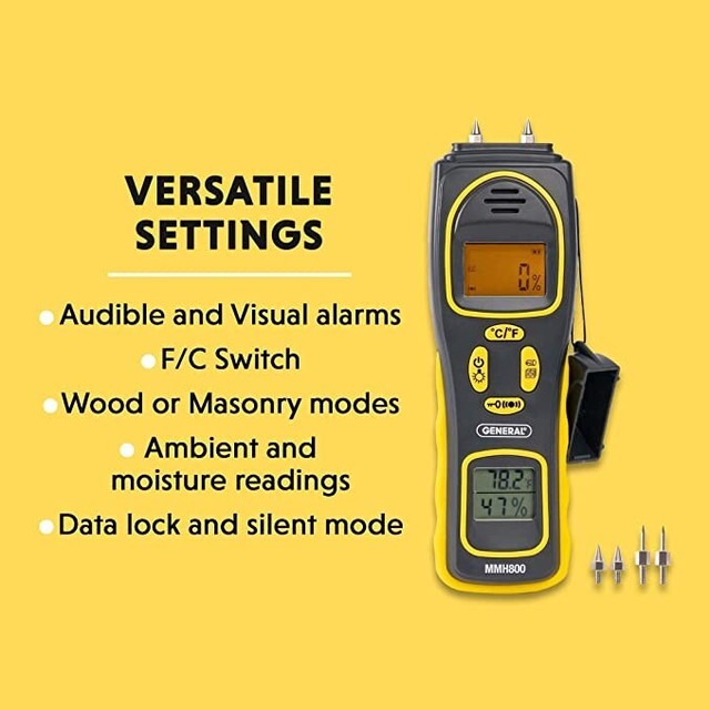 General Tools MMH800 Moisture Meter - Black for sale online | eBay