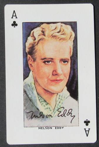Nelson Eddy American Singer Actor Single Swap Playing Card | eBay