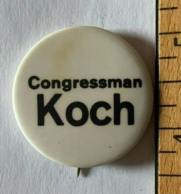 *RARE* Ed Koch Congressman Button Pin New York City Politics (BEFORE ...
