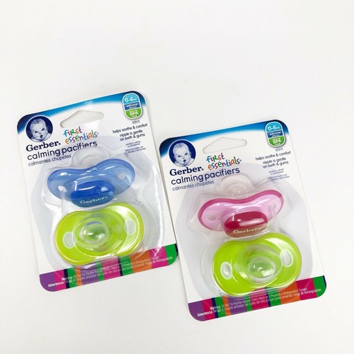 Gerber First Essentials Calming Pacifiers 0-6 Months 2 Pack ...