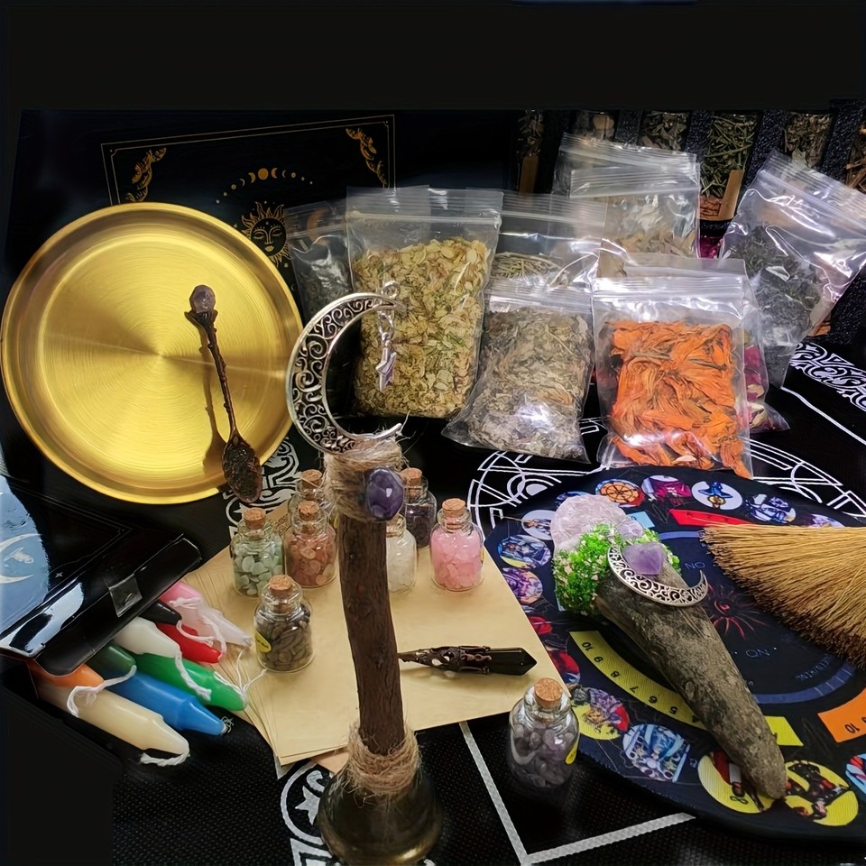New! Complete Witchcraft Altar Kit – Bohemian Wiccan Ritual & Spell ...