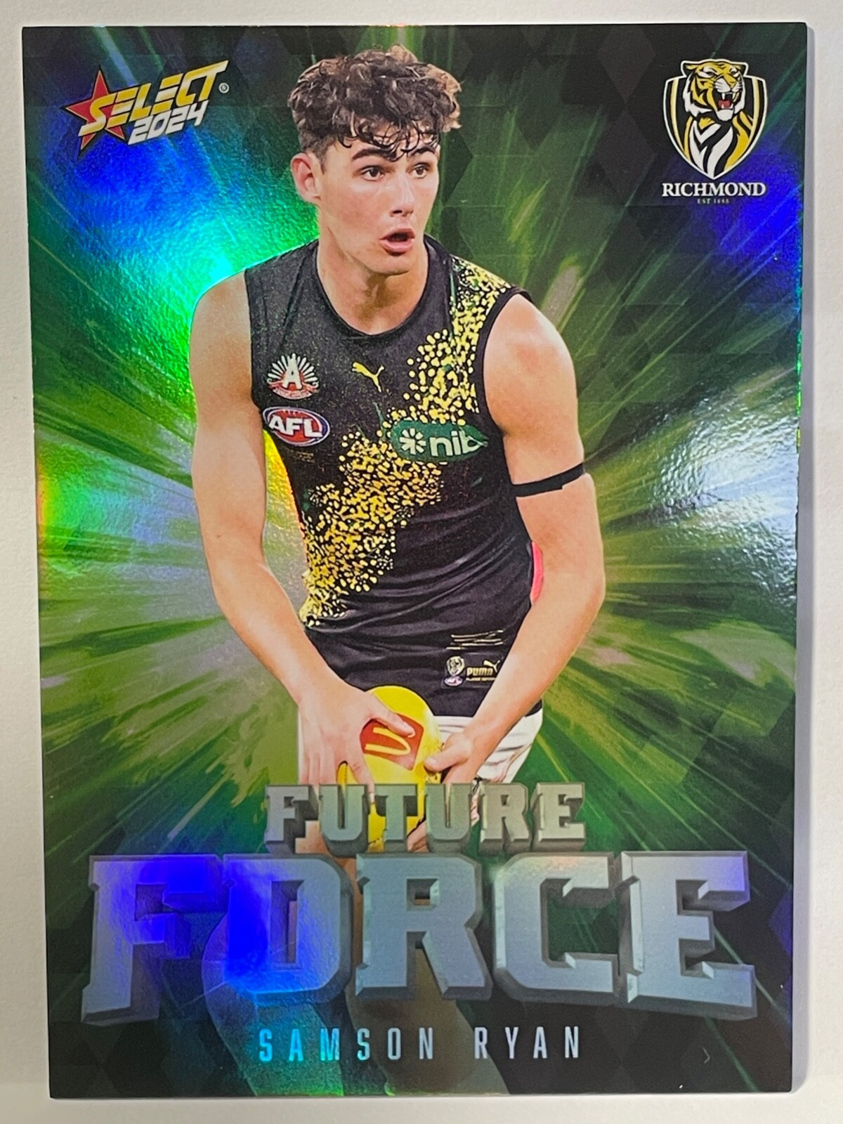 2024 Select Future Force Green FFG70 Samson Ryan Richmond #070 | eBay ...