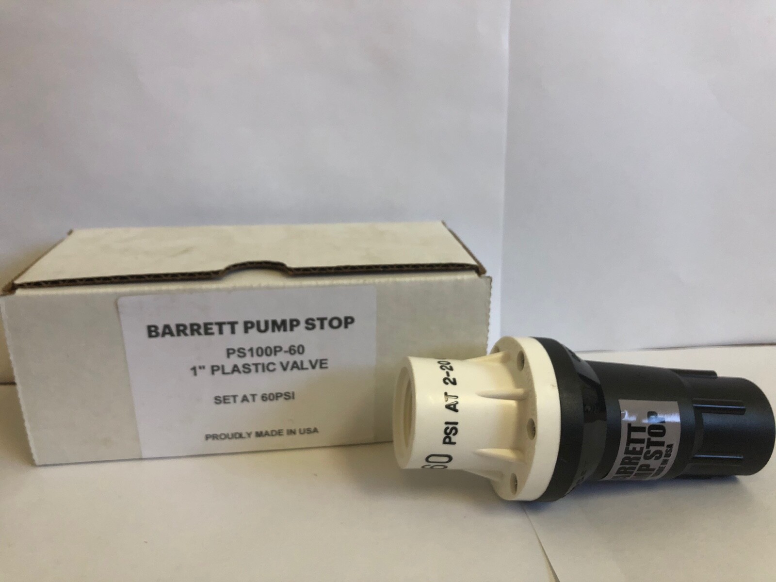 Barrett Pump Stop 1" Plastic Valve - 60# | eBay