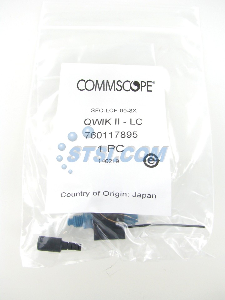 Commscope SFC-LCF-09-8X QWIK II LC SM Fiber Optic Connector 760117895 ...